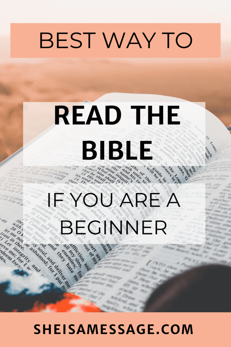 How To Read The Bible For The First Time - She Is A Message - Support ...